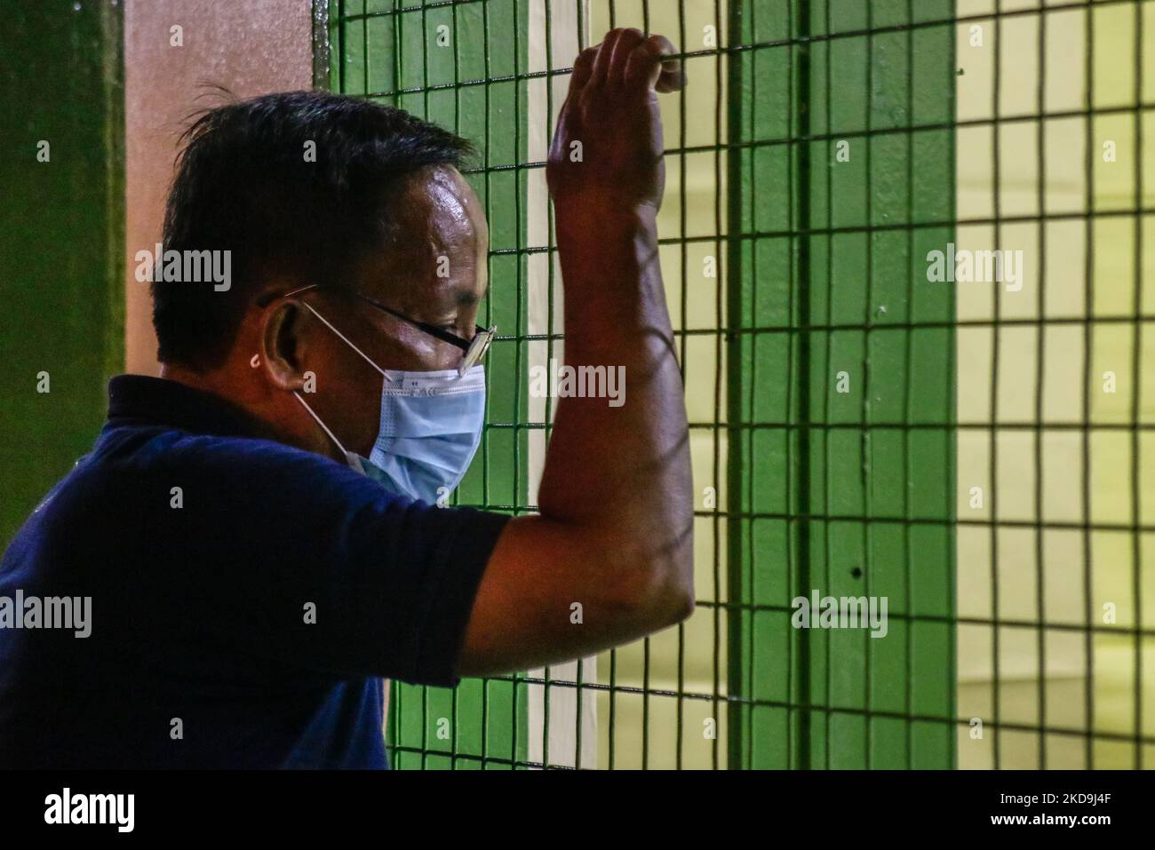 Scene inside polling precinct during the National and Local Elections ...