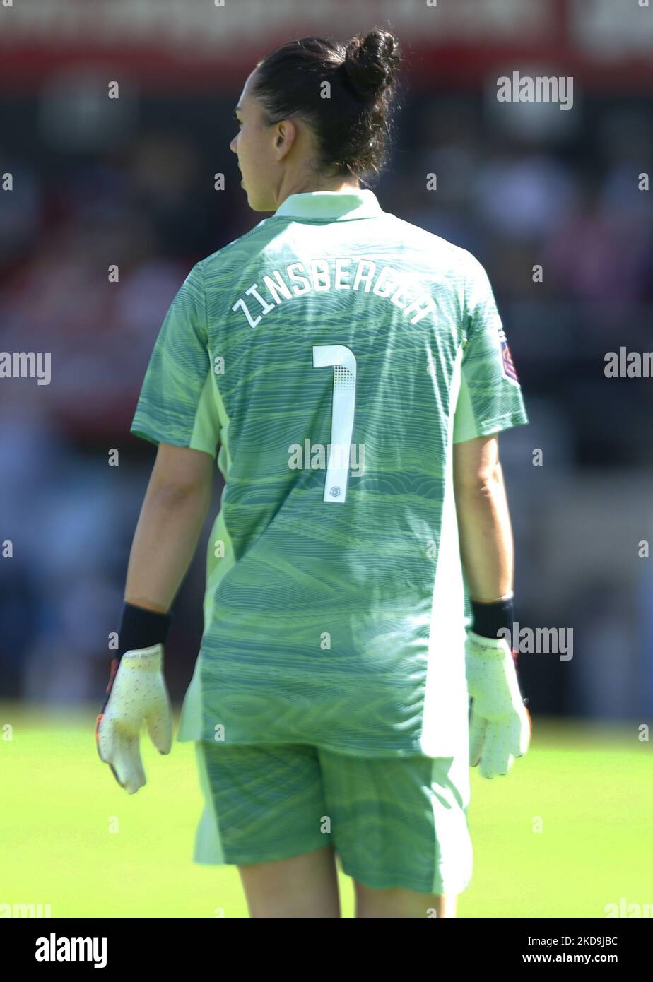 Manuela Zinsberger of Arsenal during Barclays FA Women's Super League ...