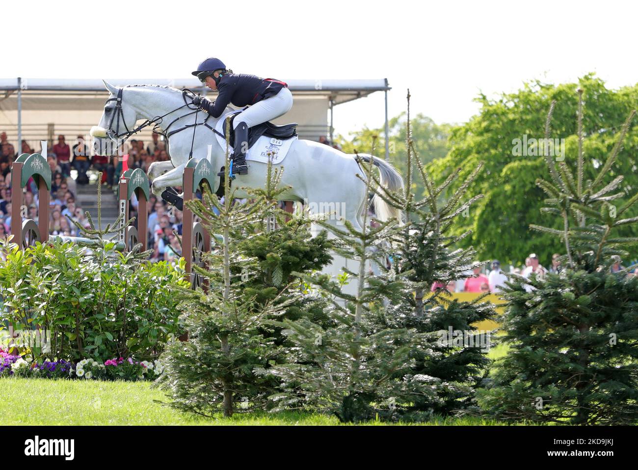 Kitty King riding Vendredi Biats during the Show Jumping Event at ...
