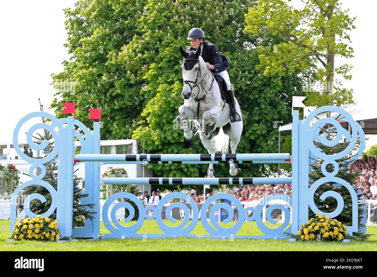 Christoph Whler riding Carjatan S during the Show Jumping Event at ...