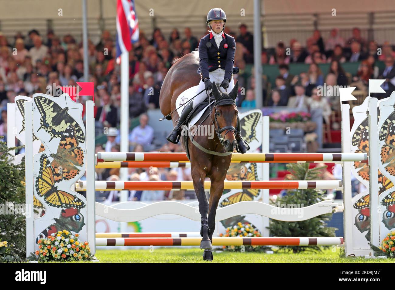 Rosalind Canter riding Lordships Graffalo during the Show Jumping Event ...