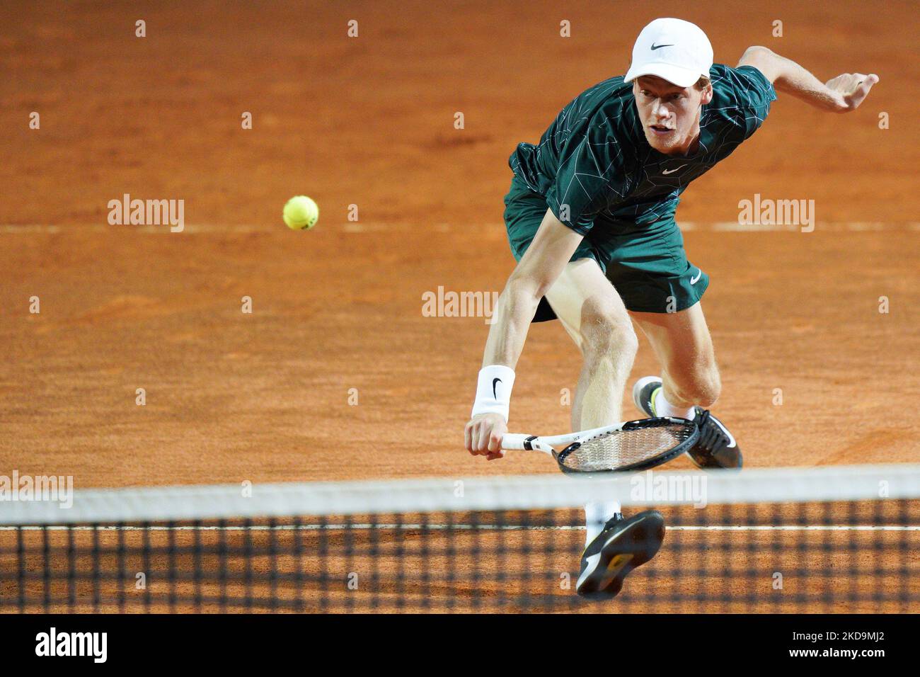 Jannik Sinner (ITA) in action against Pedro Martinez (ESP) during the ...