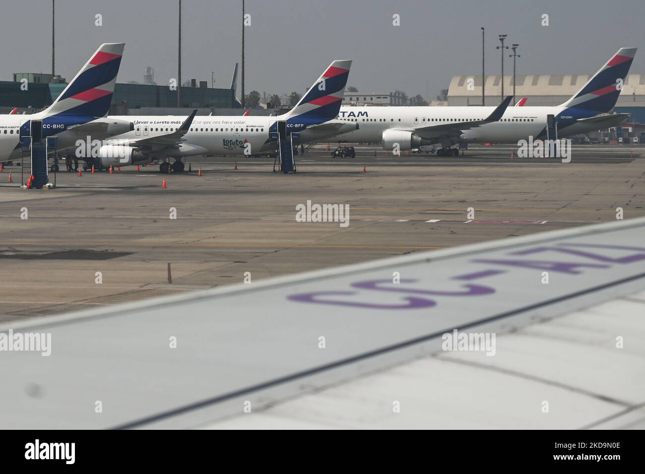 LATAM Airlines planes seen at Jorge Chavez International Airport in ...