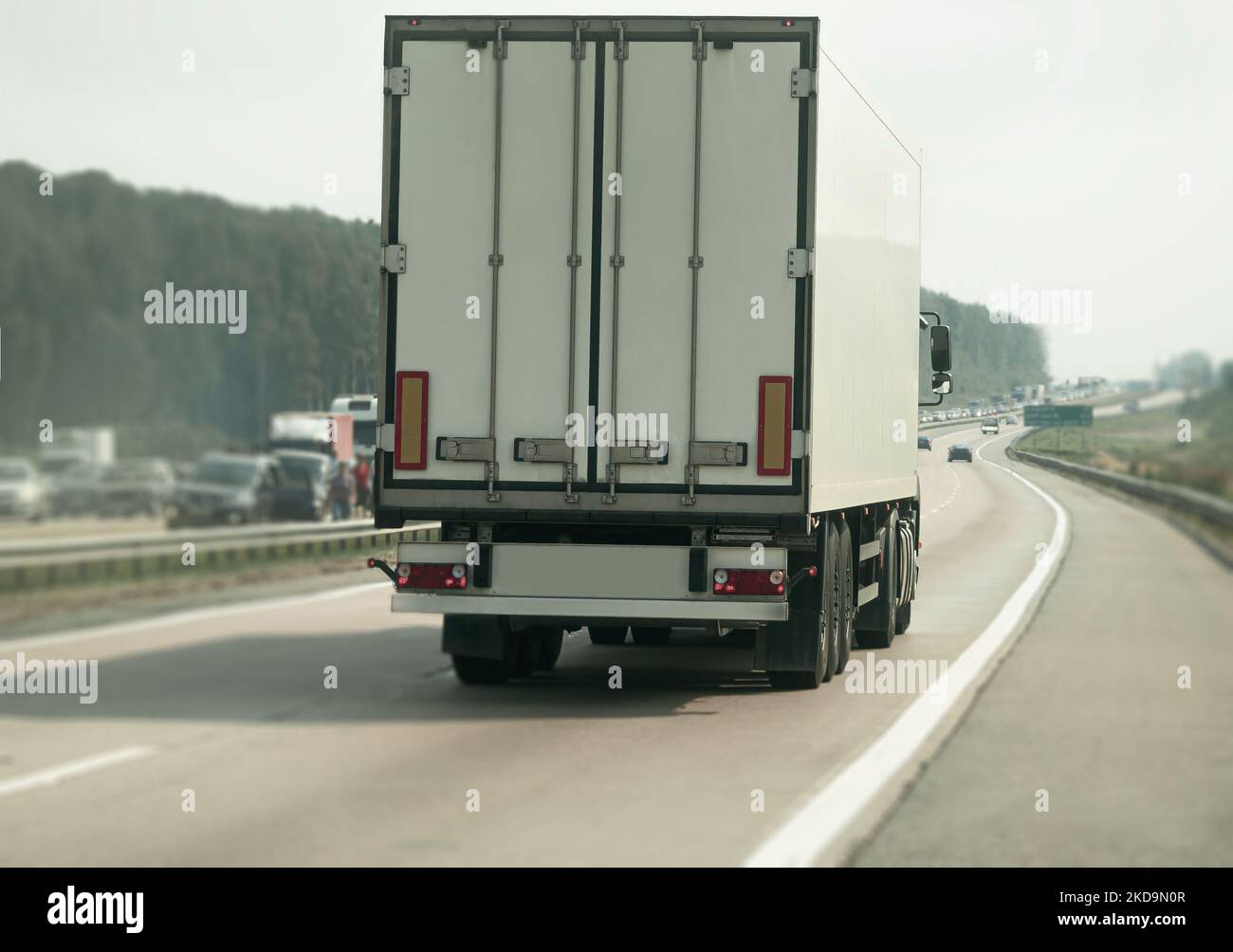 linehauler lorry truck at highway Stock Photo - Alamy