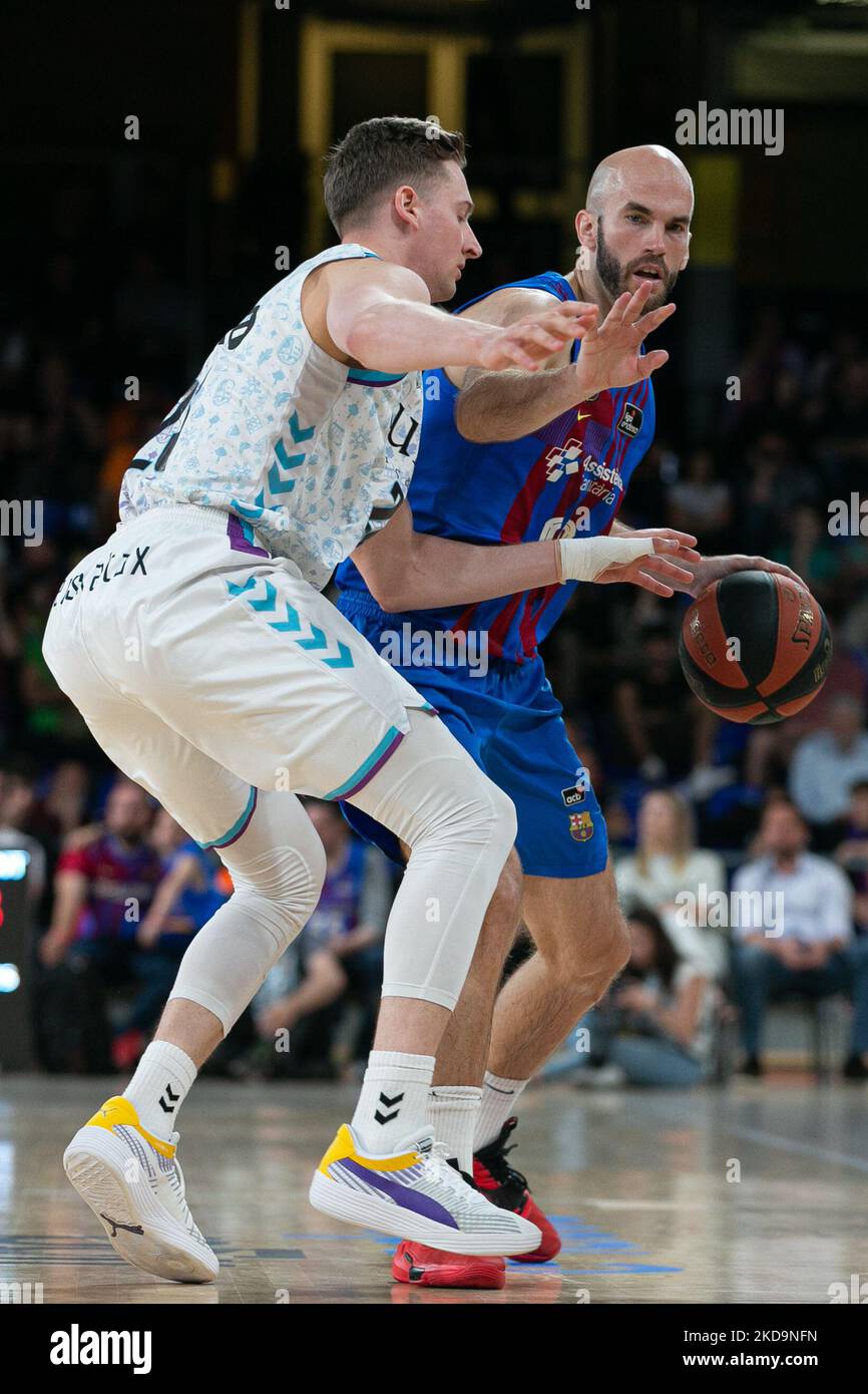 Nicholas Calathes of FC Barcelona in action during the Endesa ACB Ligue ...