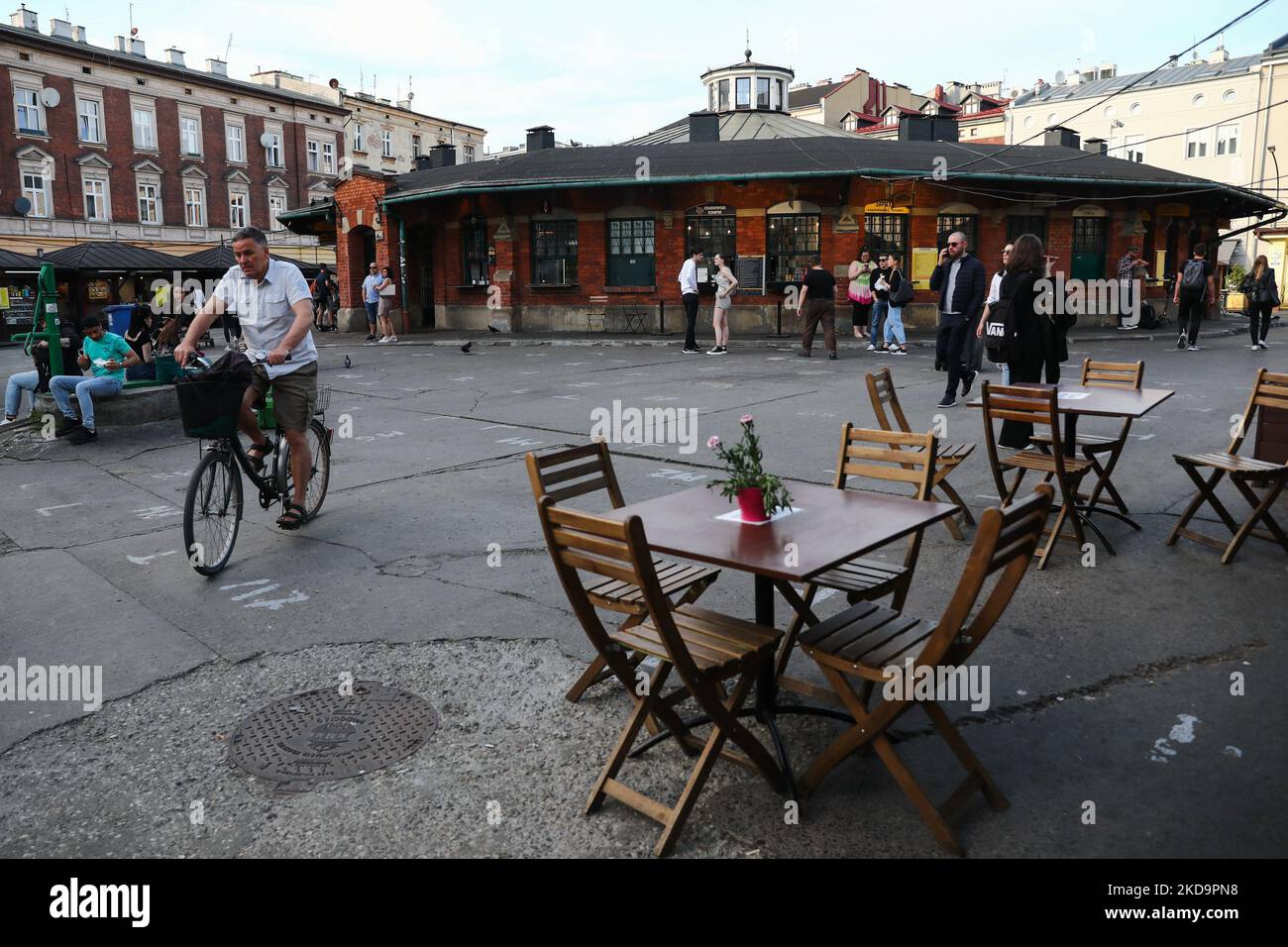 General view of the Plac Nowy and rotunda building called 'Okraglak ...