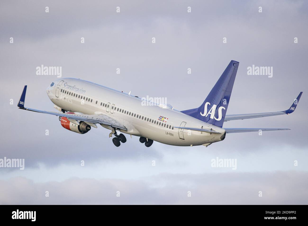 SAS Scandinavian Airlines Boeing 737-800 aircraft as seen during ...
