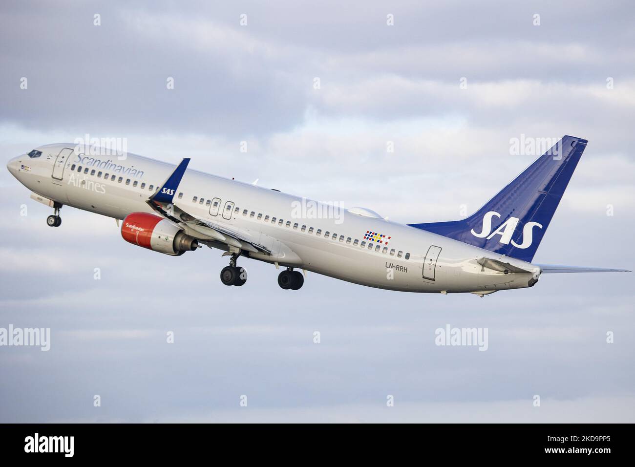 SAS Scandinavian Airlines Boeing 737-800 aircraft as seen during ...