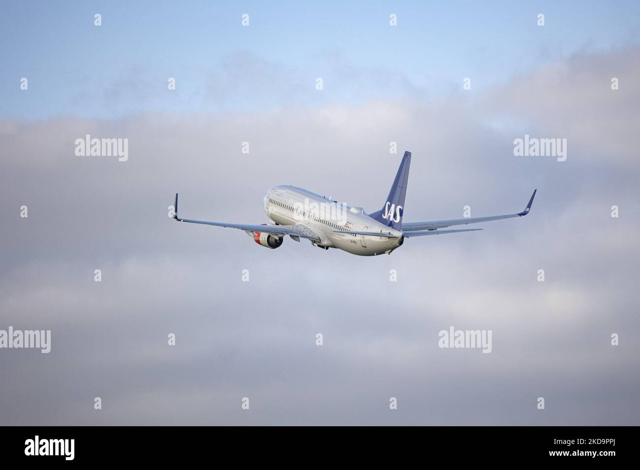 SAS Scandinavian Airlines Boeing 737-800 aircraft as seen during ...