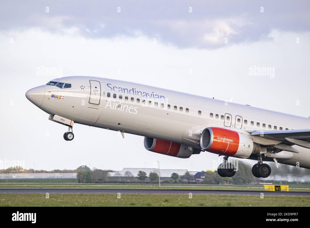 SAS Scandinavian Airlines Boeing 737-800 aircraft as seen during ...