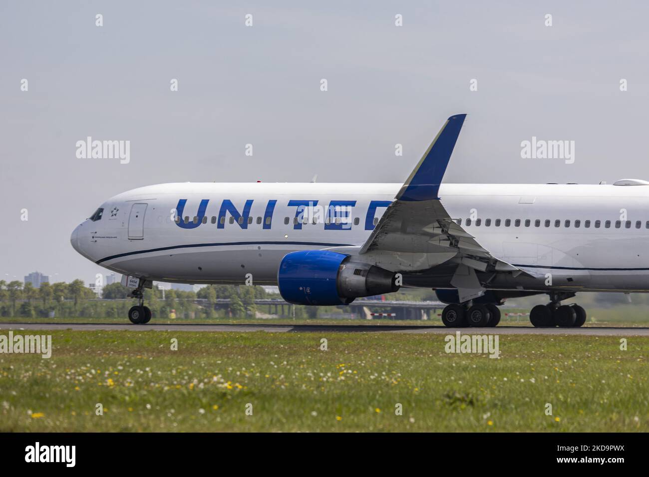 United Airlines Boeing 767-300 aircraft as seen departing from ...