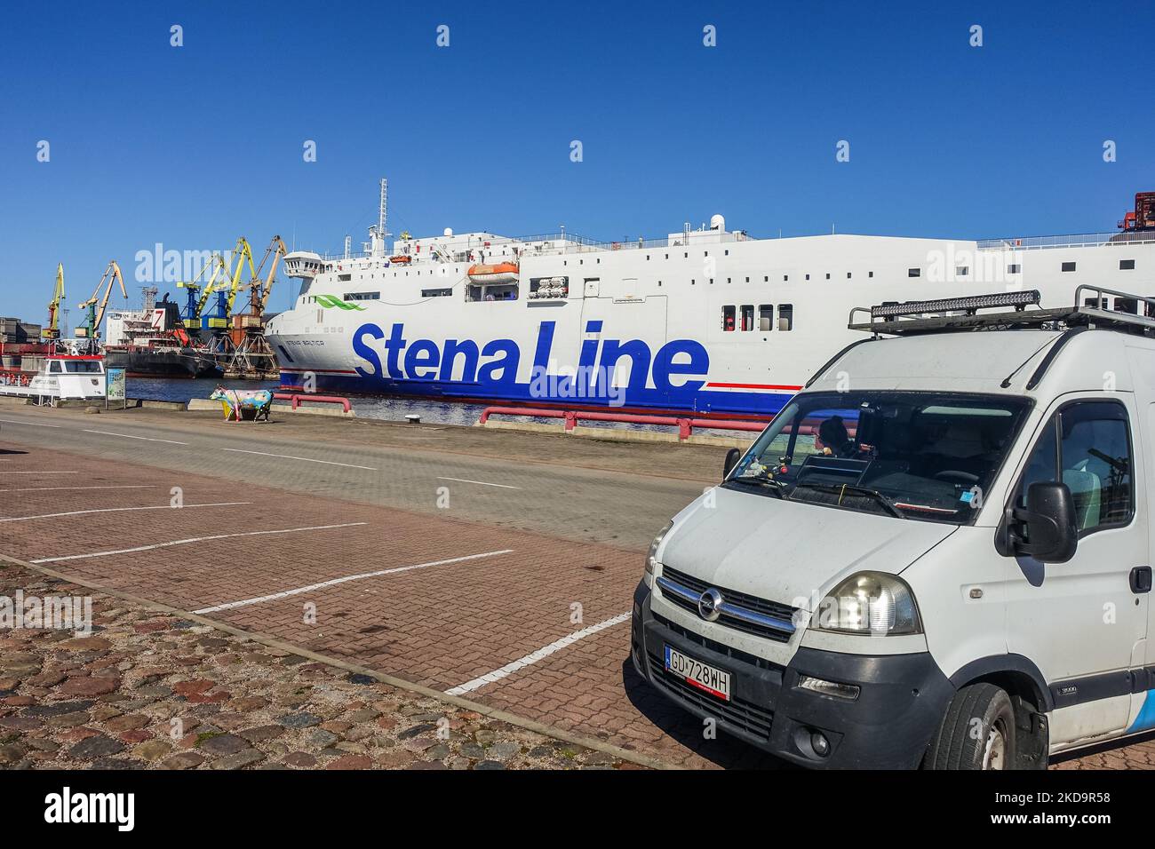Stena Line Stena Baltica ferry going to the sea (Sweden route) is seen ...