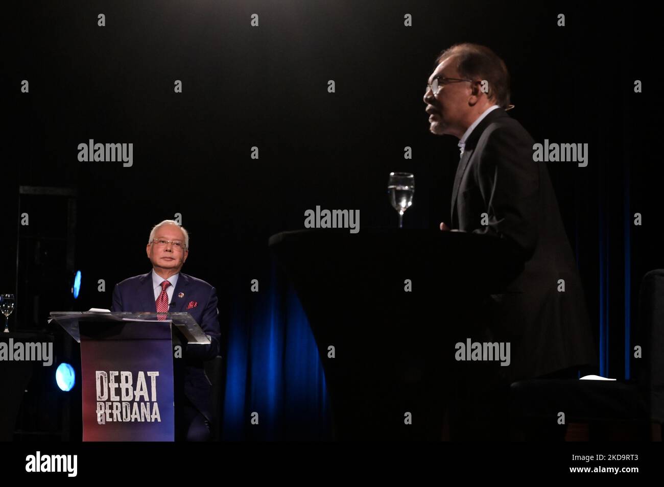 Malaysia's former prime minister Najib Razak debates with opposition ...