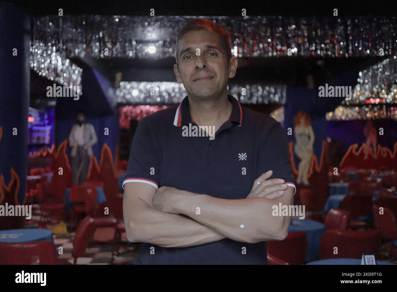 Alejandro Moreno, public relations manager of the Barba Azul cabaret ...