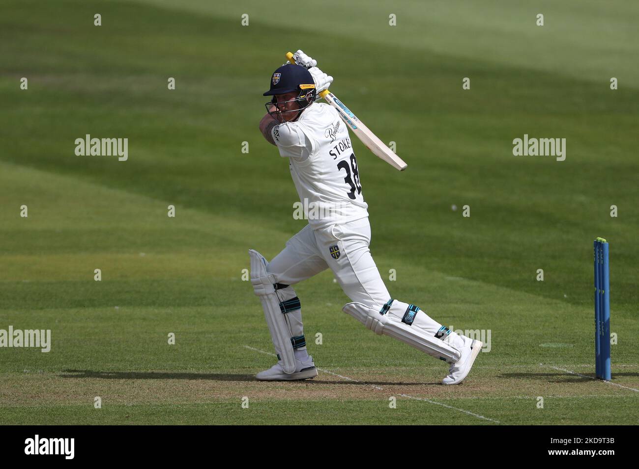 Durham's Ben Stokes batting during the LV= County Championship match ...