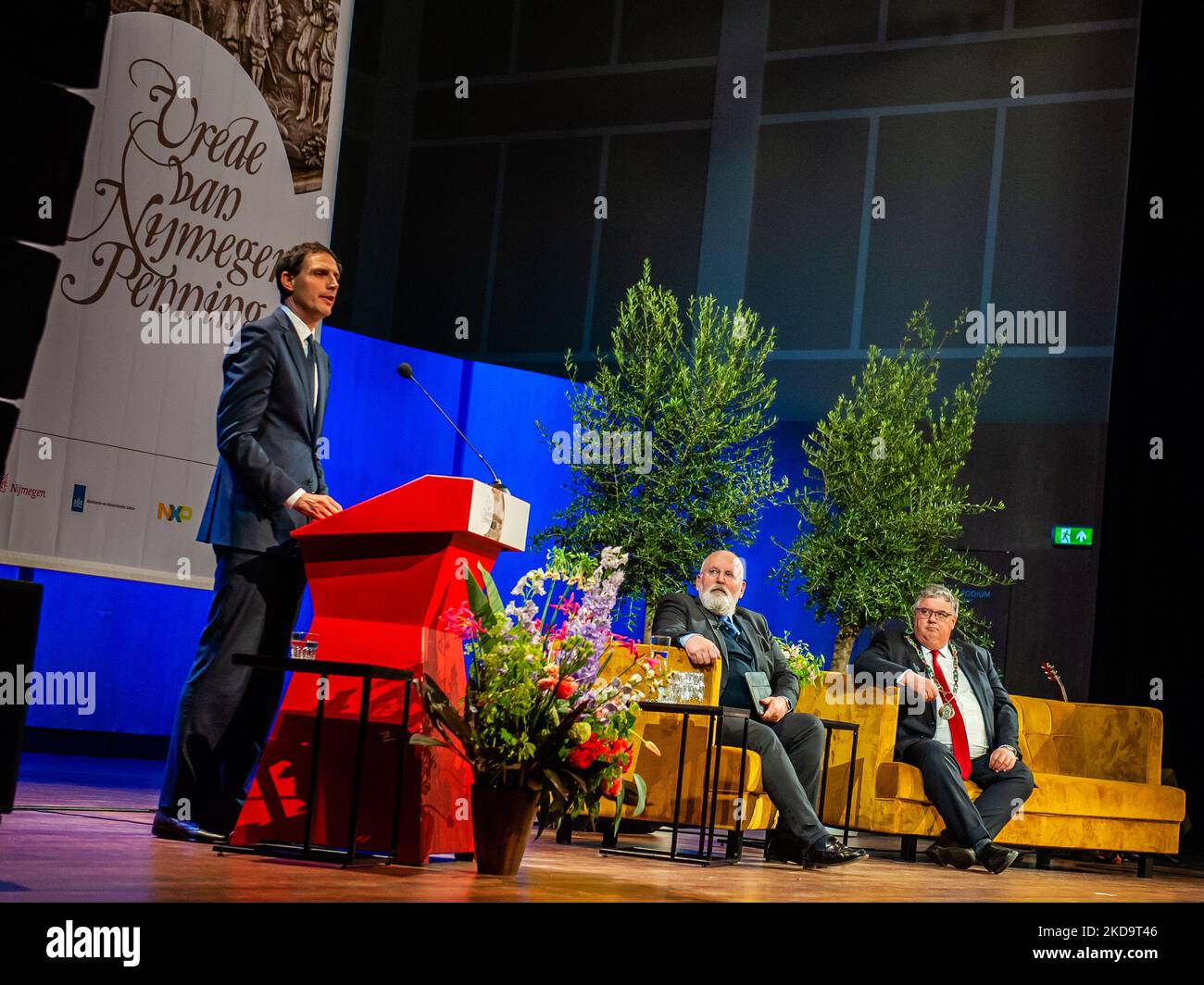 Vice President of the European Commission, Frans Timmermans and Mayor ...