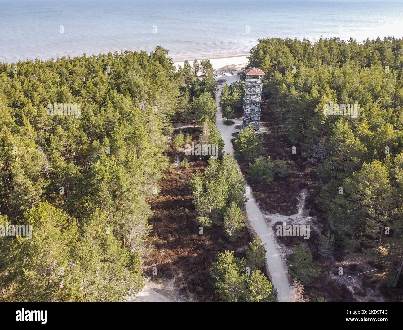 Aerial view of the Cape Kolka area is seen in Kolka, Latvia, on 5 May ...