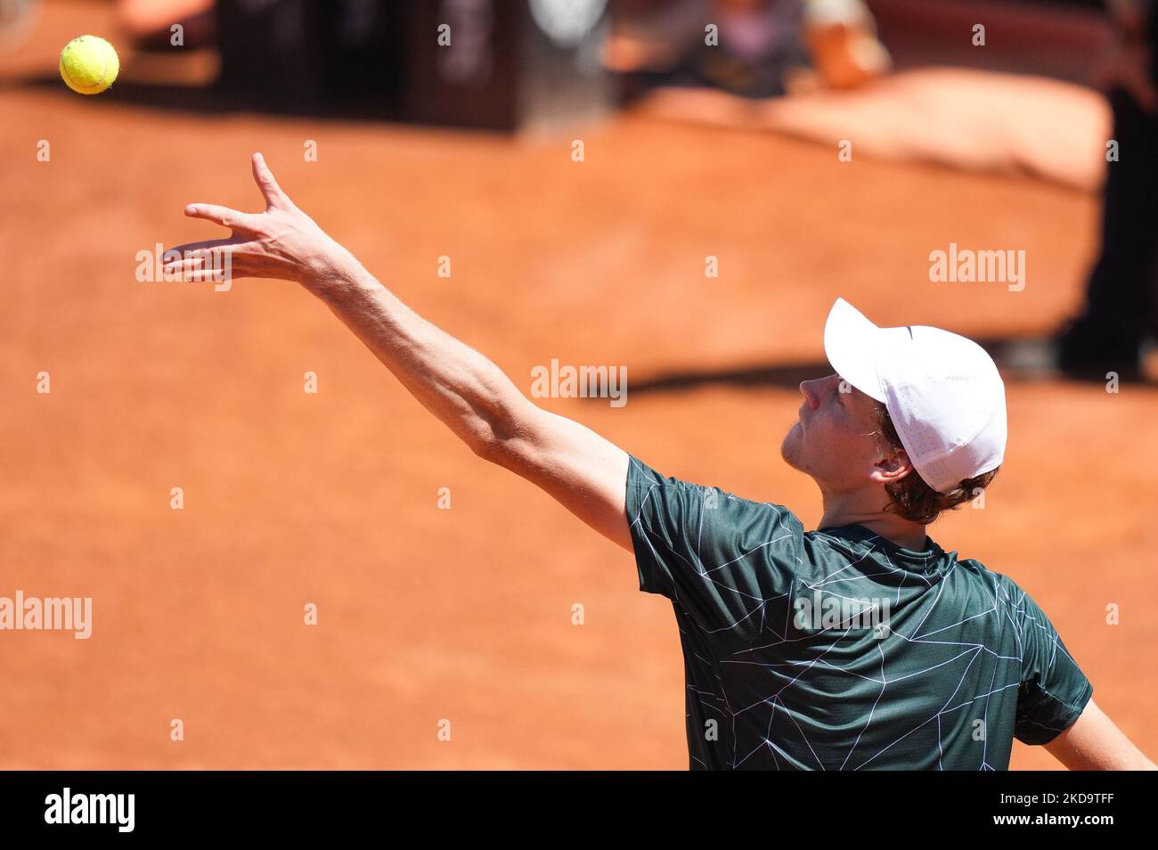 Jannik Sinner during the Internazionali BNL D'Italia 2022 match between ... Jannik Sinner during the Internazionali BNL D'Italia 2022 match between ...