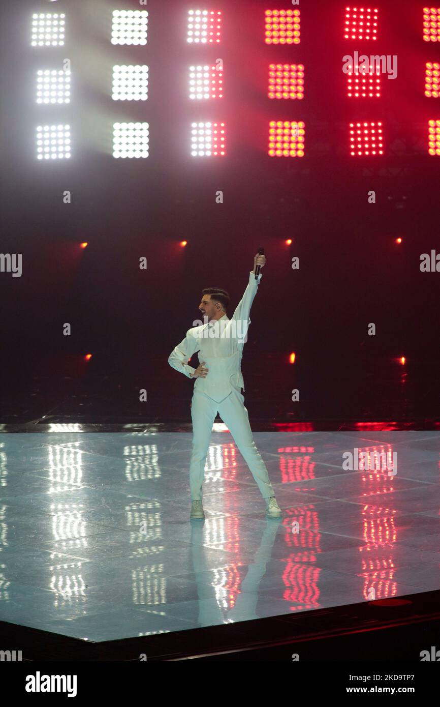 Michael ben David (I.M) Israel during the Eurvision Song Contest 2022 ...
