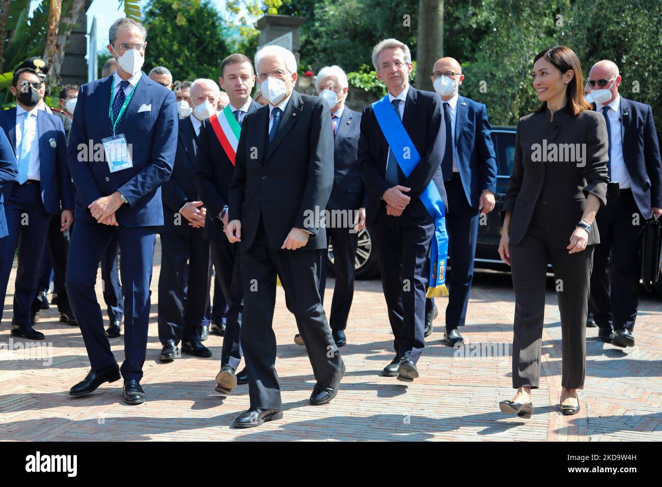 President Of The Italian Republic Sergio Mattarella arrives at the 1st ...