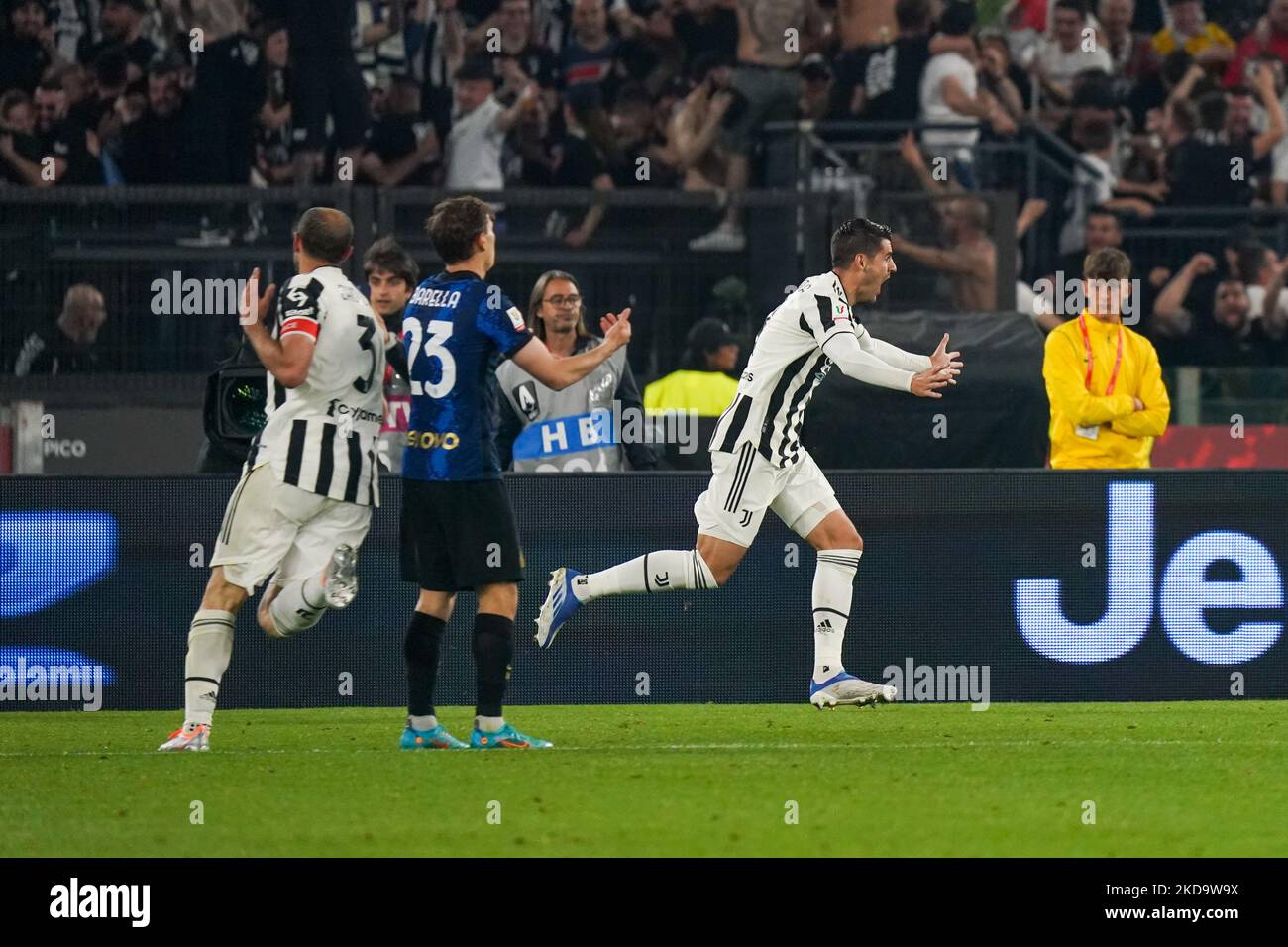 Alvaro Morata of Juventus Fc goal celebrate during FC Juventus against ...