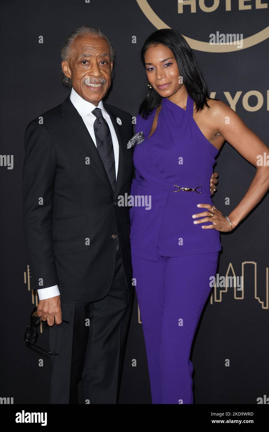 NEW YORK, NEW YORK - MAY 12: Rev. Al Sharpton and Aisha McShaw arrives ...