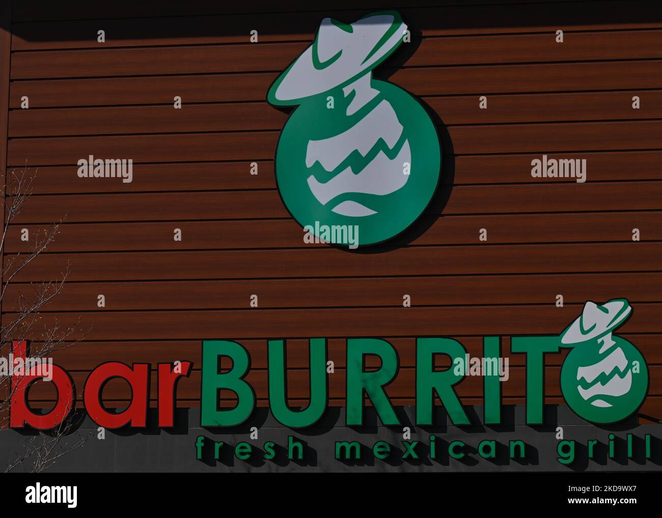 Bar burrito mexican grill restaurant logo hi-res stock photography and ...