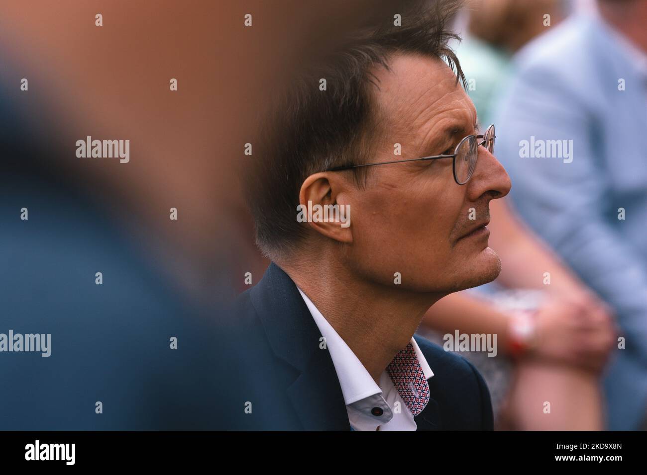 Dr. Karl Lauterbach, Federal minister of Germany for health is seen at ...