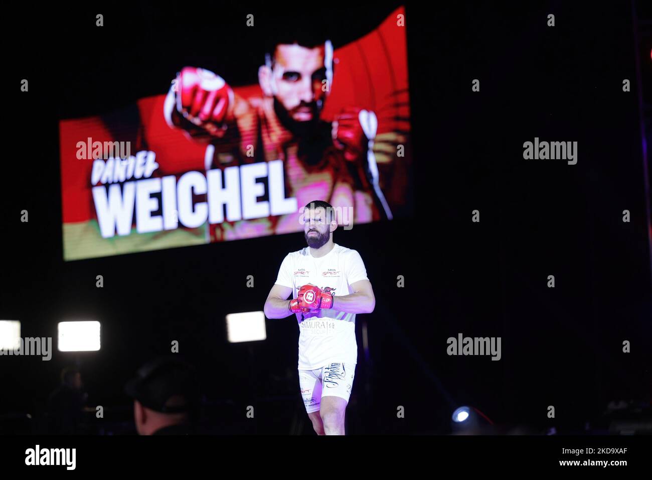 Daniel Weichel comes out for his fight during the Bellator 281: MVP vs ...