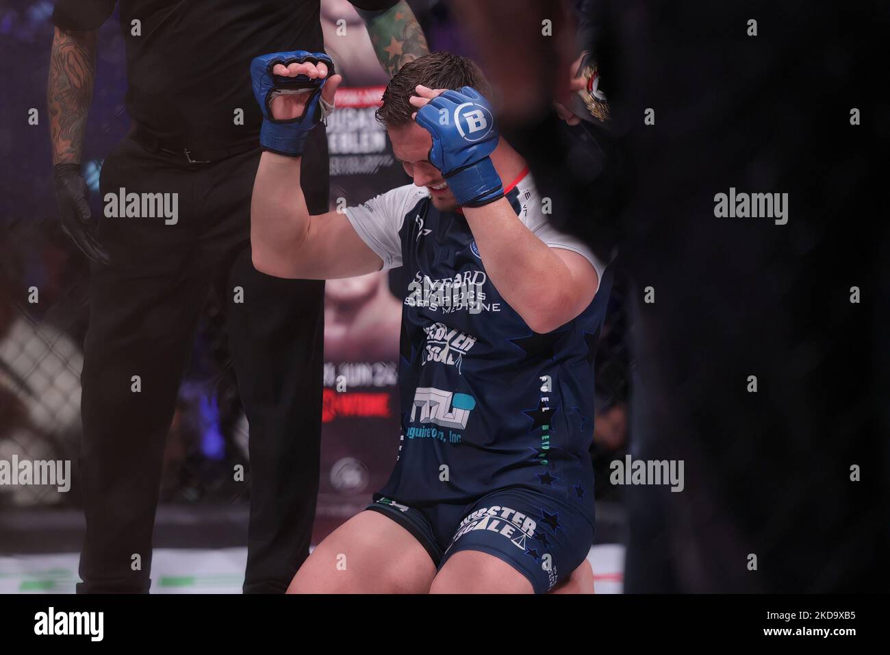 Logan Storley defeats Michael Page during the Bellator 281: MVP vs ...