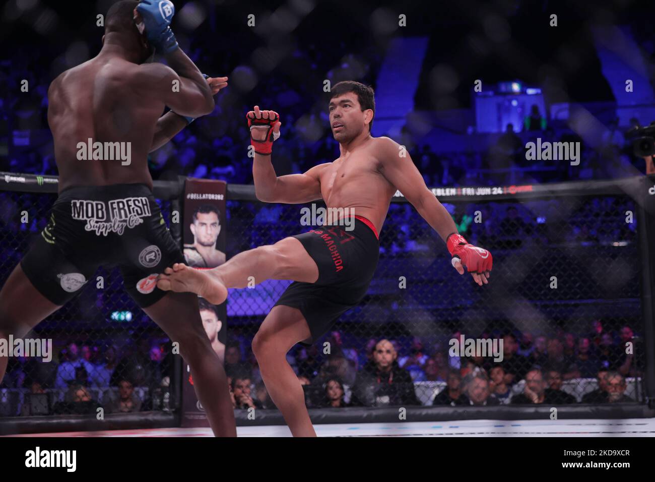 Lyoto Machida kicks Fabian Edwards during the Bellator 281: MVP vs ...