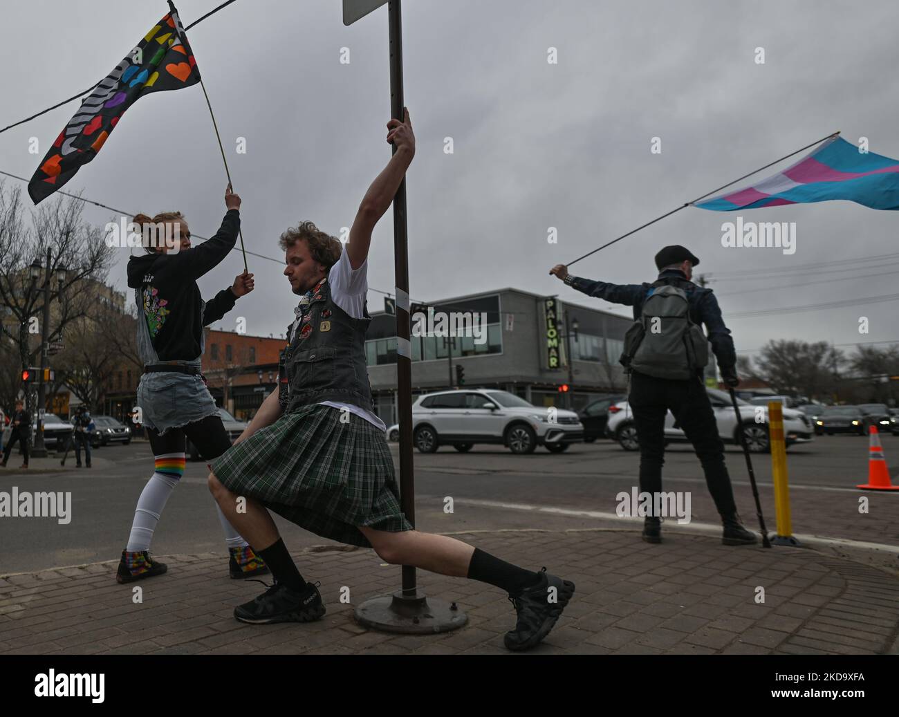 More than 100 local LGBTQ2S + supporters gathered Friday evening at the ...
