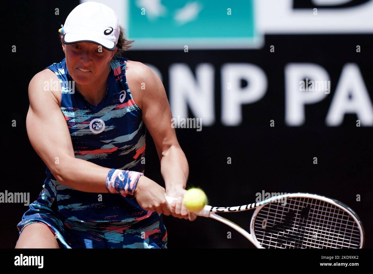 Iga Swiatek in action during the Internazionali BNL D'Italia 2022 match ... Iga Swiatek in action during the Internazionali BNL D'Italia 2022 match ...