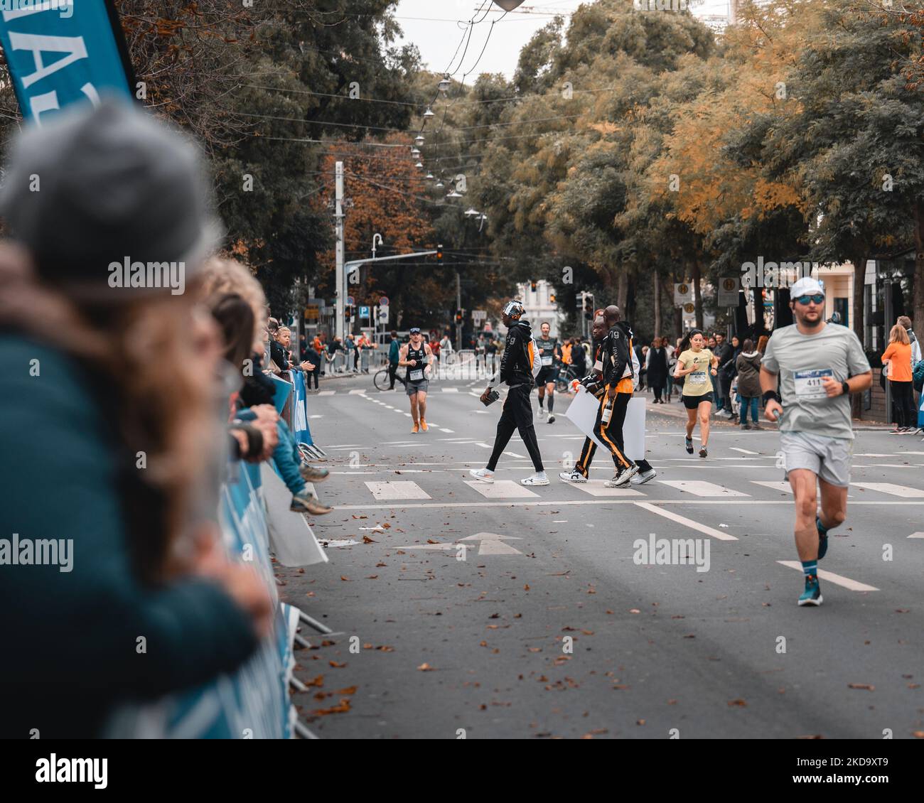 Winners of the marathon run in Graz, Austria Stock Photo - Alamy