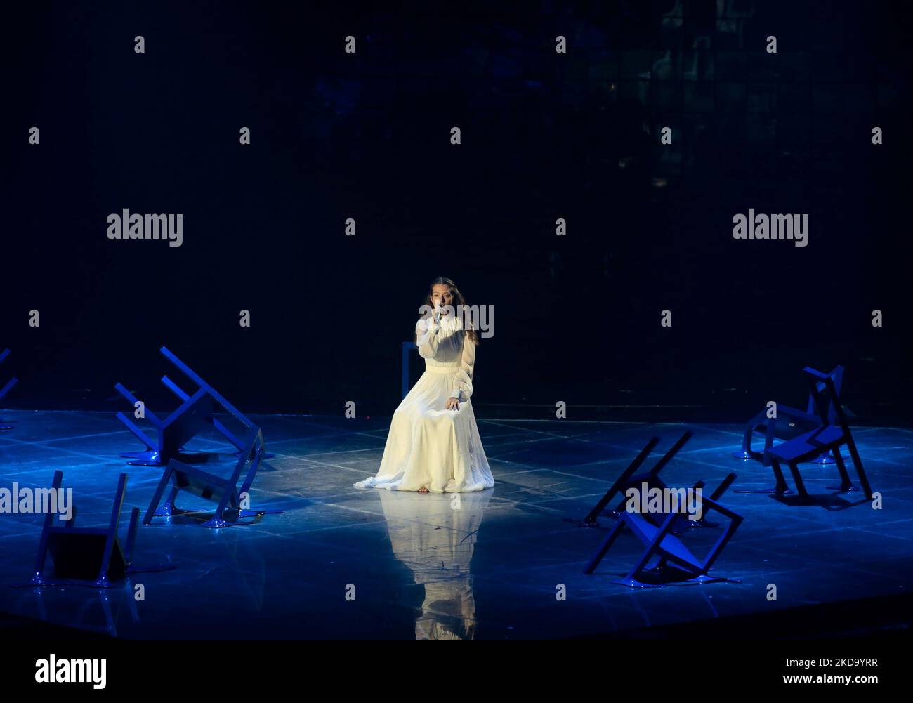 Blue eurovision song contest hi-res stock photography and images - Alamy