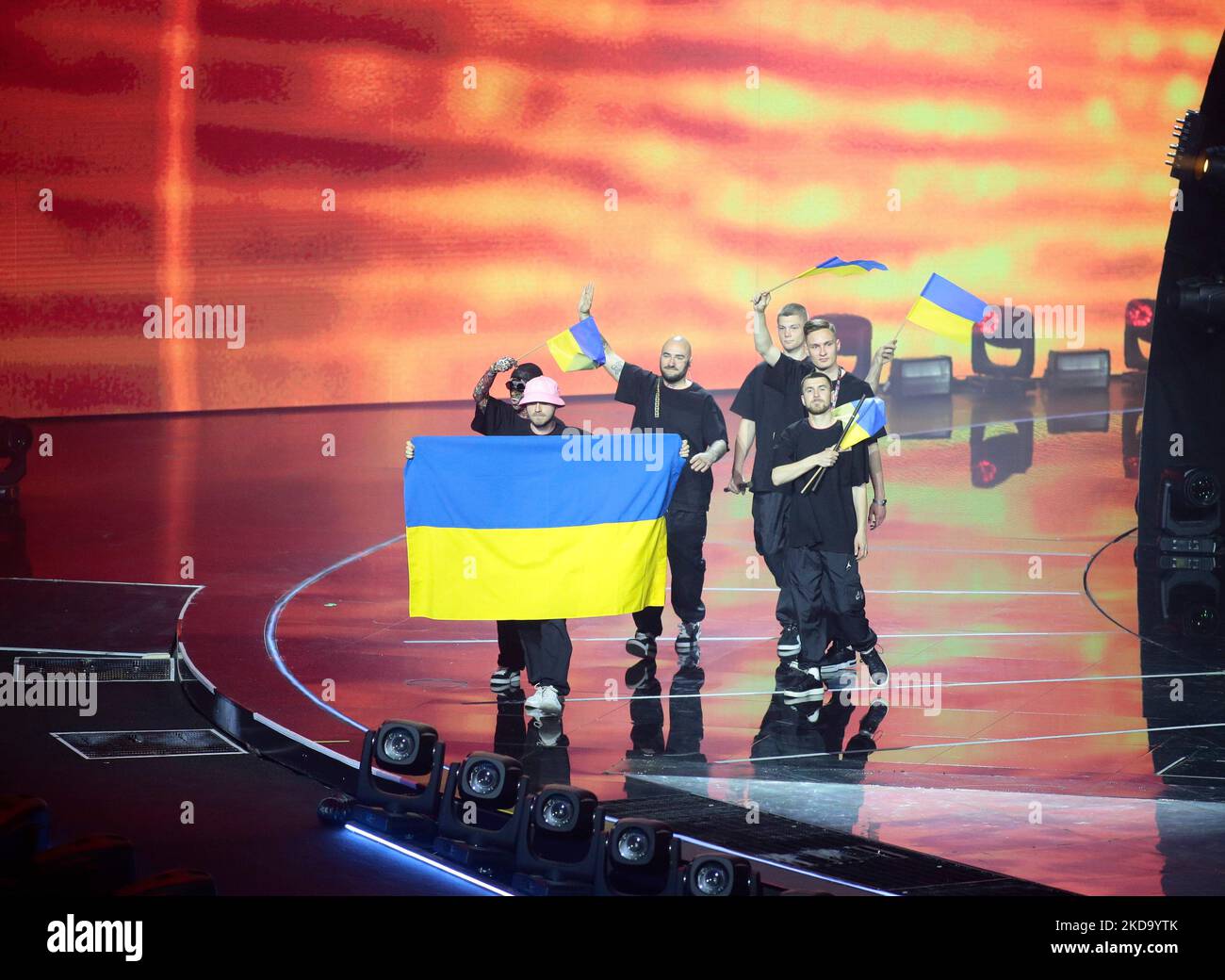 Kalush Orchestra (Stefani?) Ukraine during the Eurovision Song Contest ...