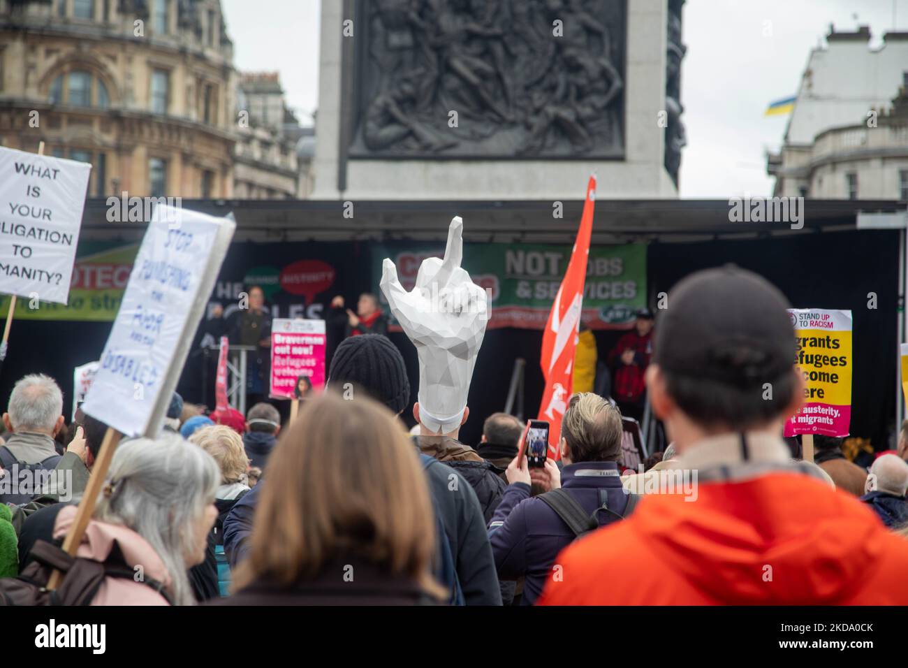 #unitedagainstthetories protest London Stock Photo - Alamy