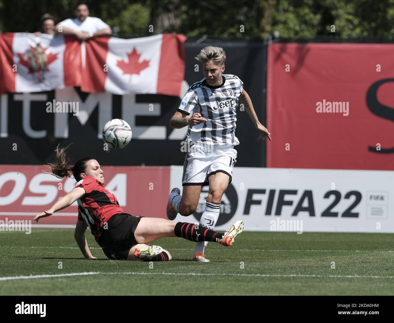 Lina Mona Andrea Hurtig during the Serie A match between Milan v ...