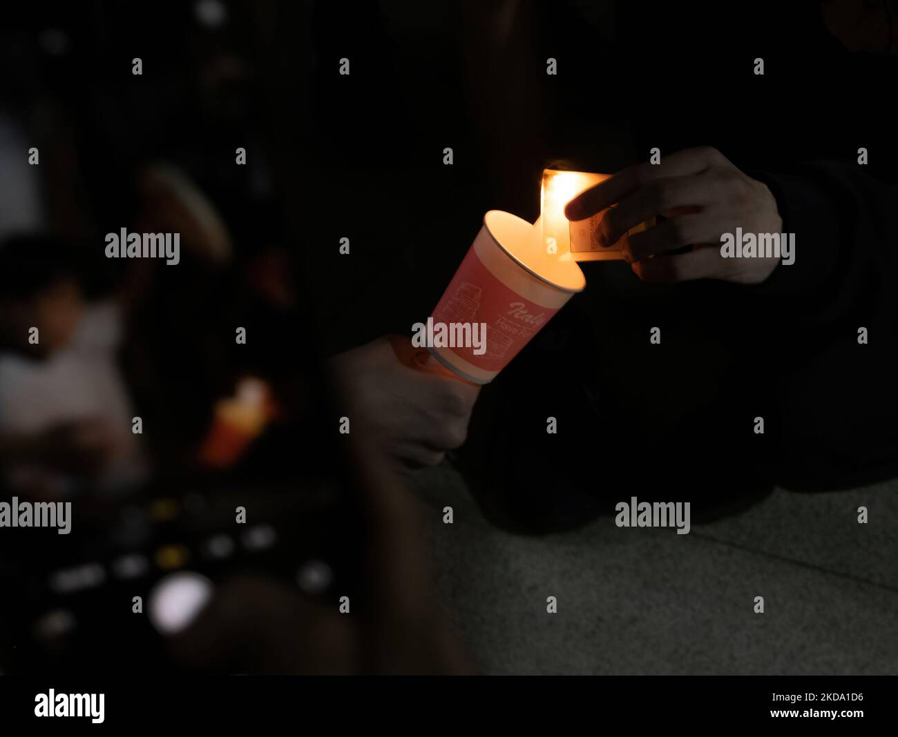 A candlelight activity in a high school in Beijing Stock Photo - Alamy