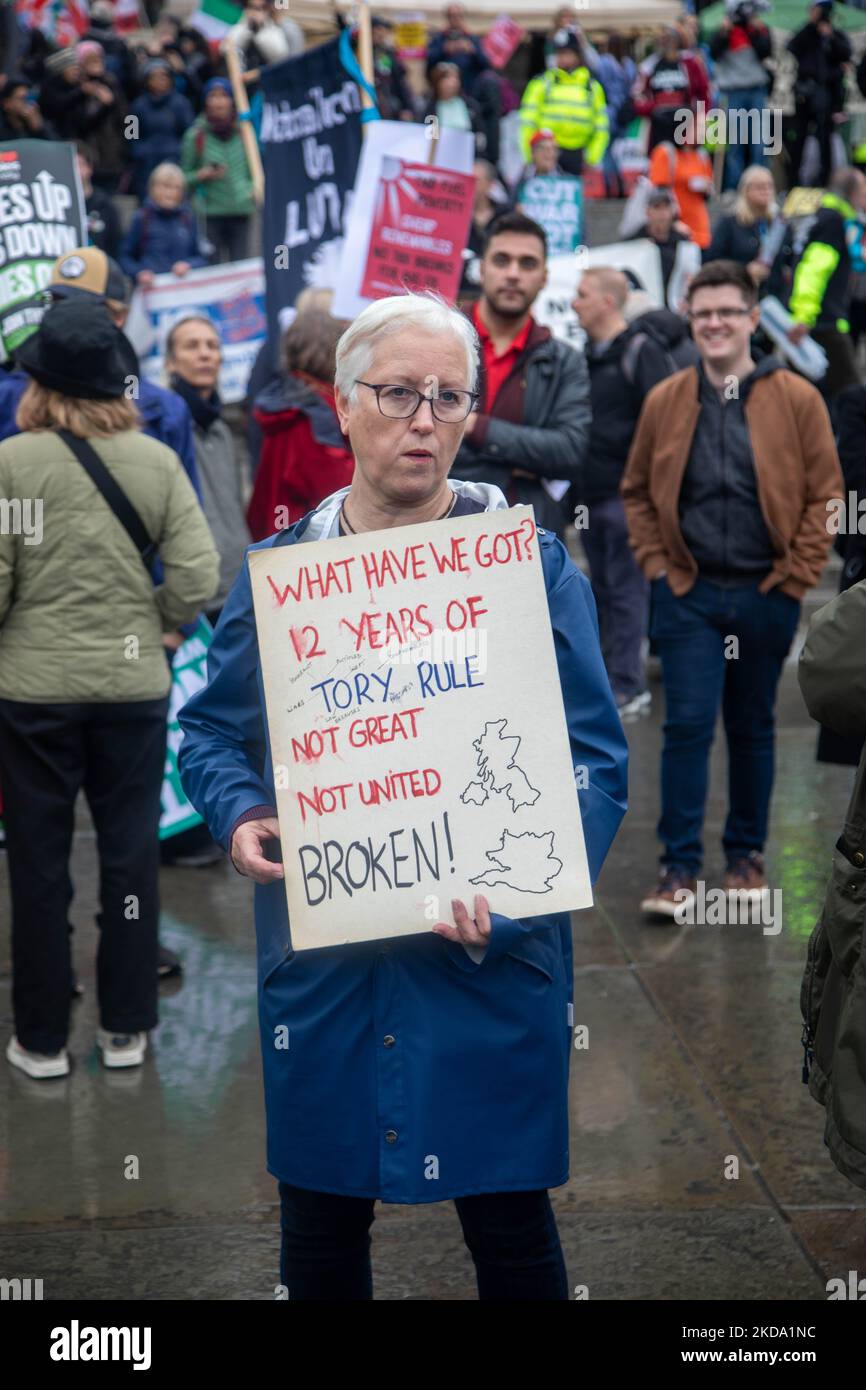#unitedagainstthetories protest London Stock Photo - Alamy