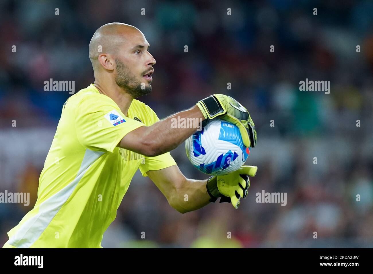 Niki Maenpaa of Venezia FC looks on during the Serie A match between AS ...