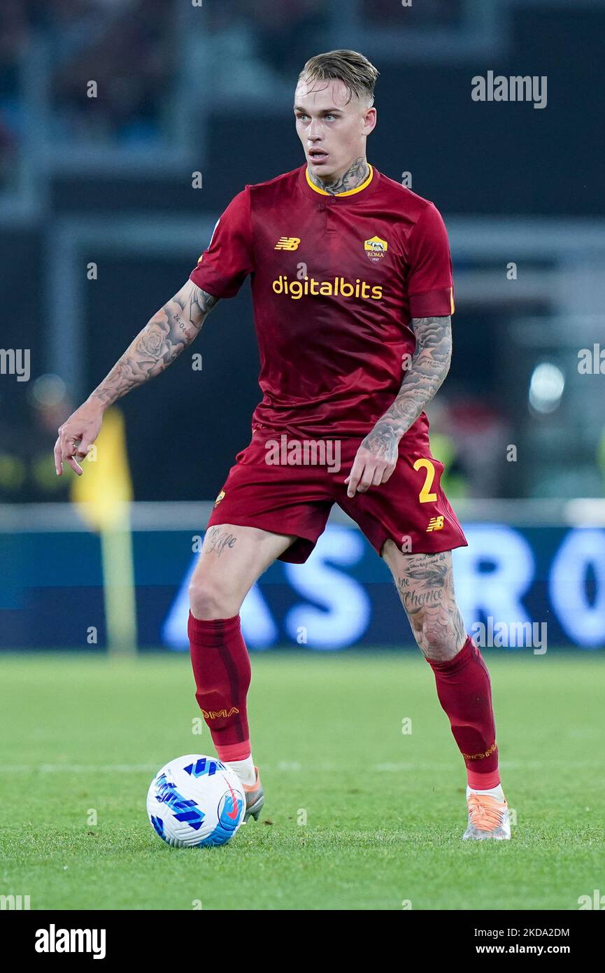 Rick Karsdorp of AS Roma during the Serie A match between AS Roma and ...