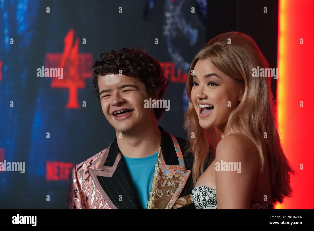 BROOKLYN, NEW YORK - MAY 14: Gaten Matarazzo and Lizzy Yu attend ...