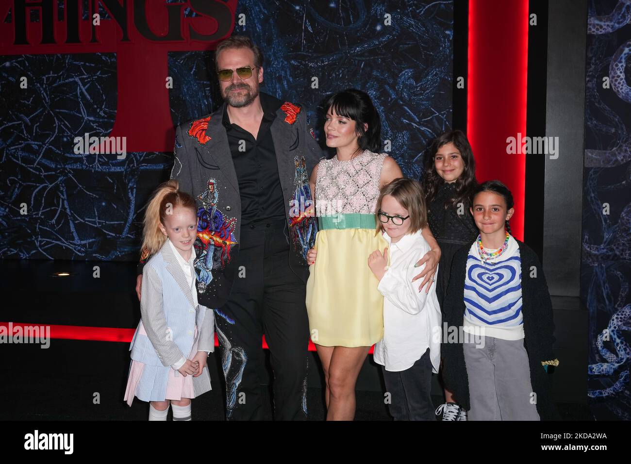 BROOKLYN, NEW YORK - MAY 14: David Harbour, Lily Allen, Marnie Rose ...