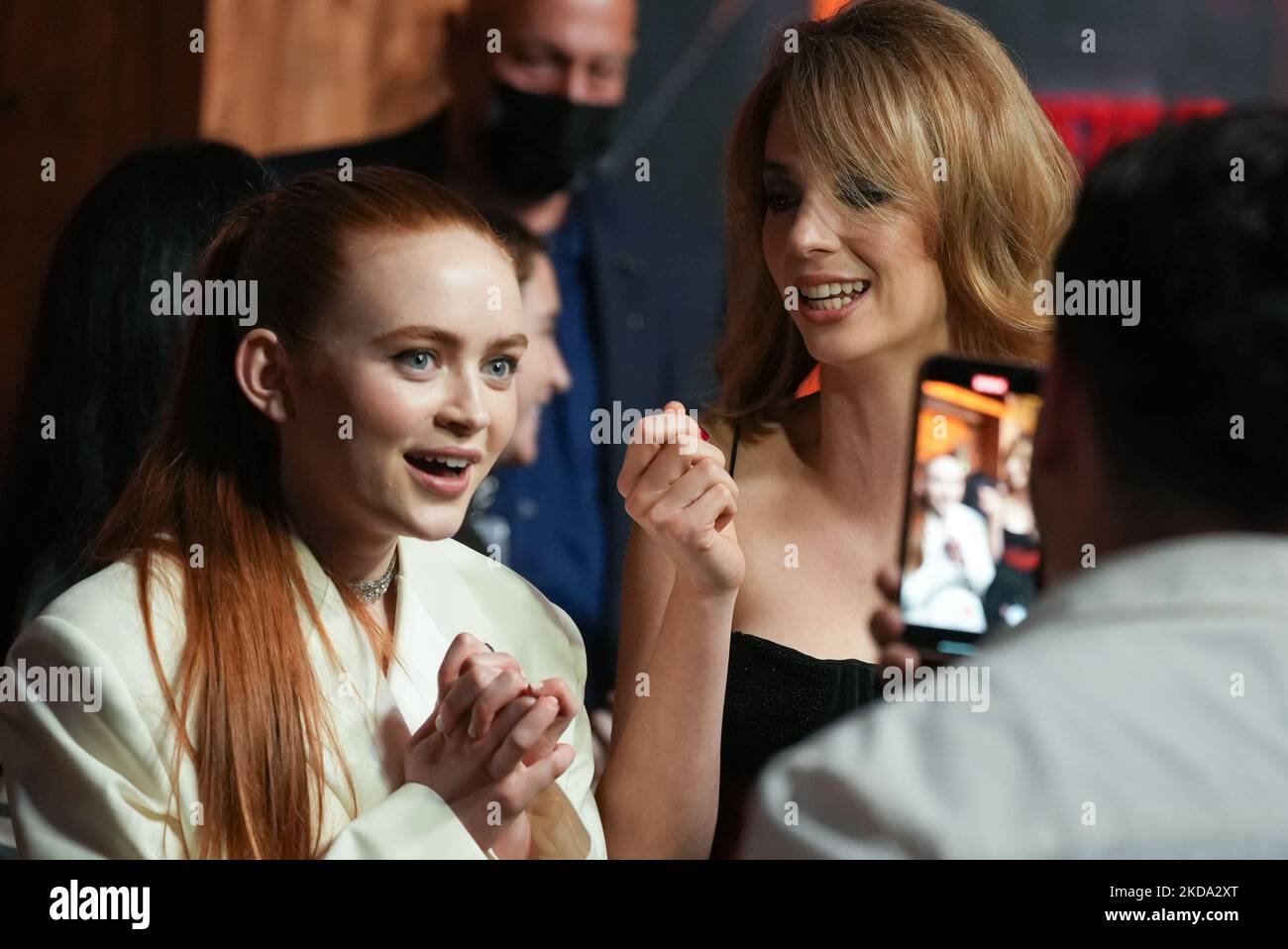 BROOKLYN, NEW YORK - MAY 14: Maya Hawke and Sadie Sink attend Netflix's ...