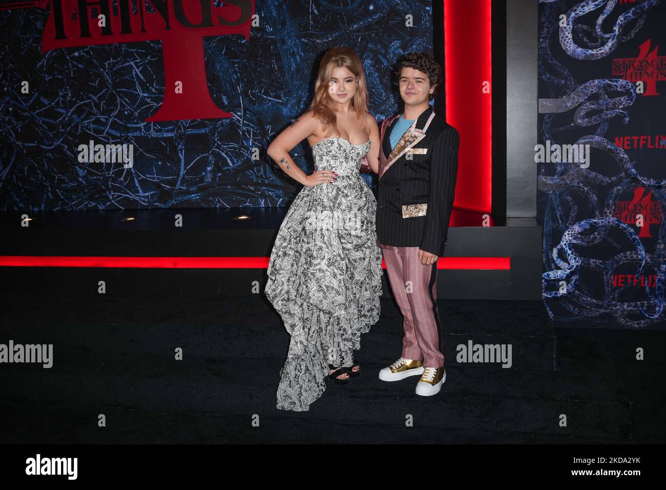 BROOKLYN, NEW YORK - MAY 14: Lizzy Yu and gaten Matarazzo attend ...
