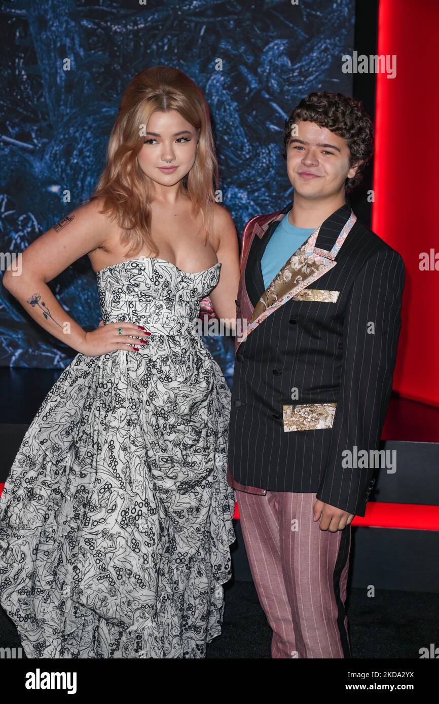 BROOKLYN, NEW YORK - MAY 14: Lizzy Yu and gaten Matarazzo attend ...