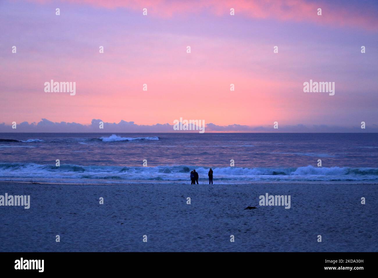 Beautiful sunset over Camps Bay in Cape Town in South Africa Stock ...