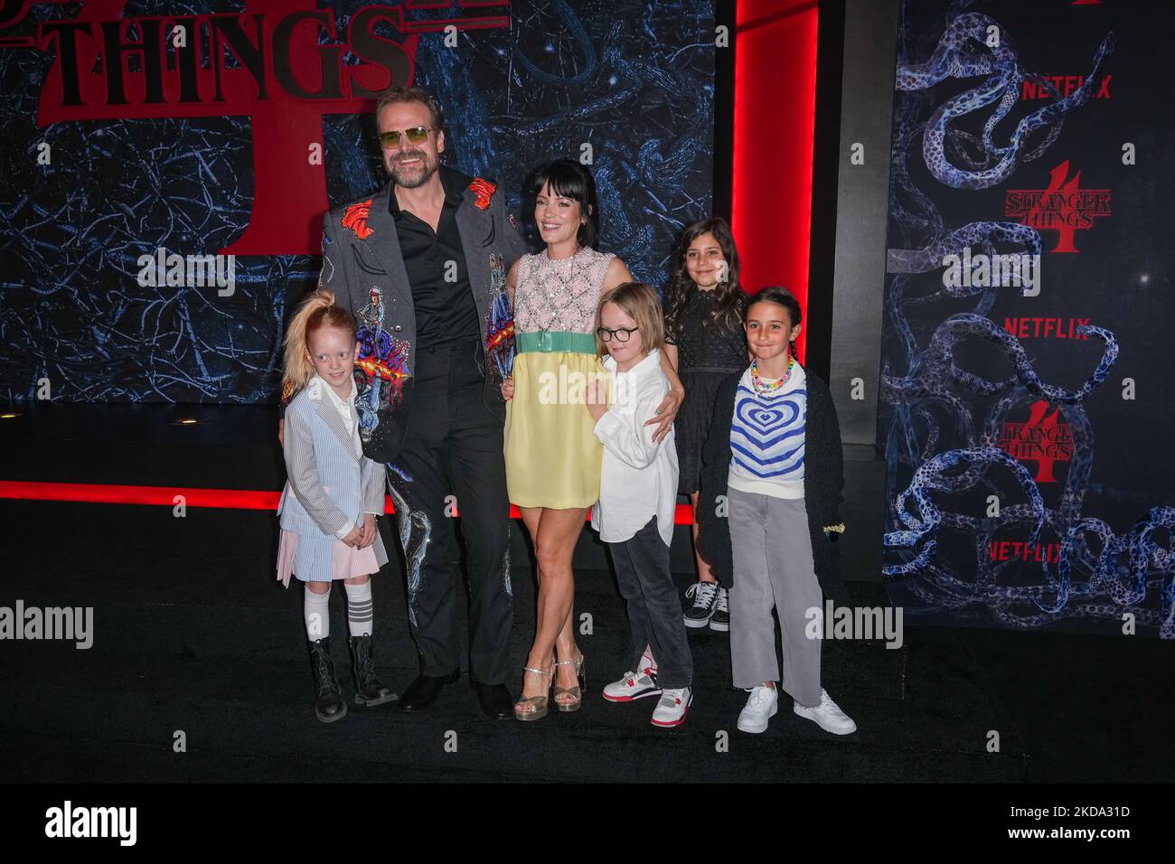 BROOKLYN, NEW YORK - MAY 14: David Harbour, Lily Allen, Marnie Rose ...