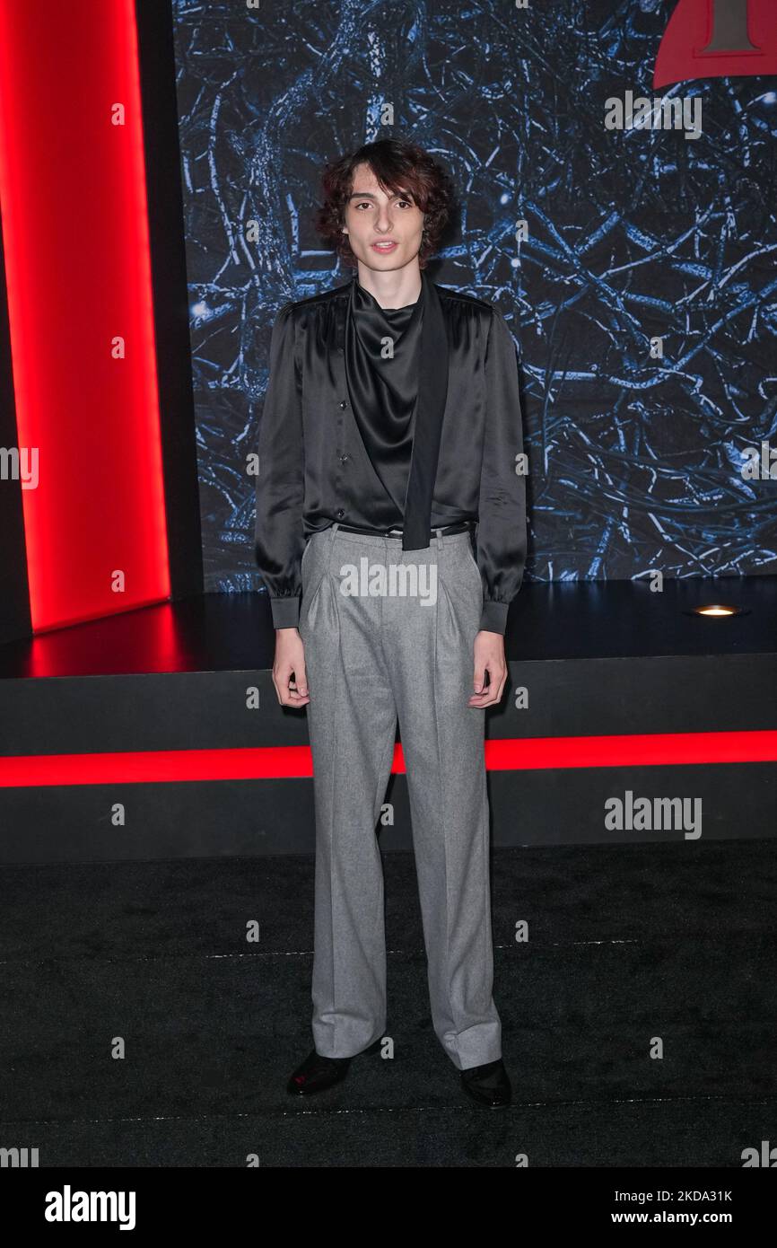 BROOKLYN, NEW YORK - MAY 14: Finn Wolfhard attend Netflix's "Stranger ...